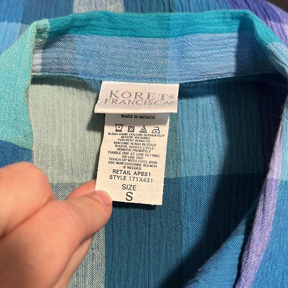 Koret | Tops | Vintage Koret Francisca Button Up Shirt | Poshmark